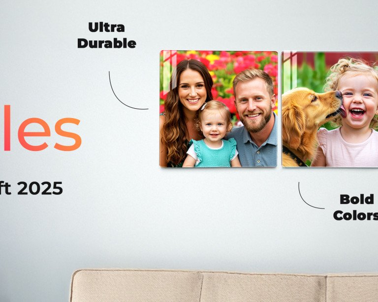 How to Hang Glass Photo Tiles - Detailed Instructions with Photo