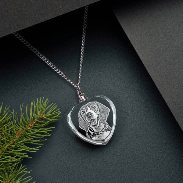 2D Heart Necklace - Custom Heart-Shaped Pendant