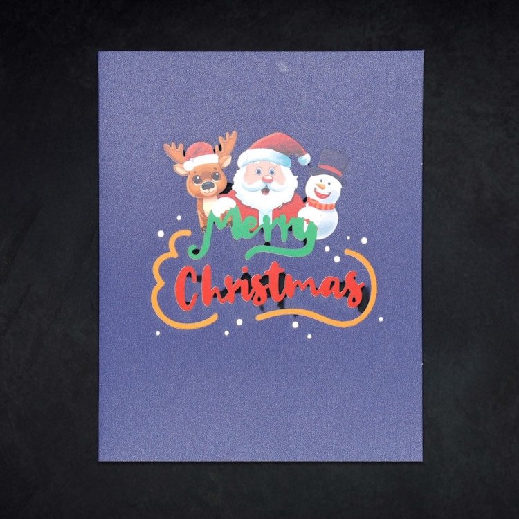 Santa’s Workshop Pop-up Christmas Card | 3D Greeting Card