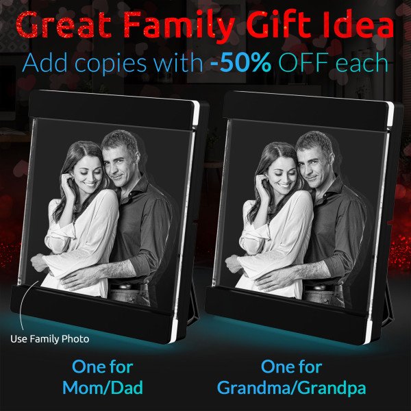 2D Frame to Light Up Your Photo Crystal