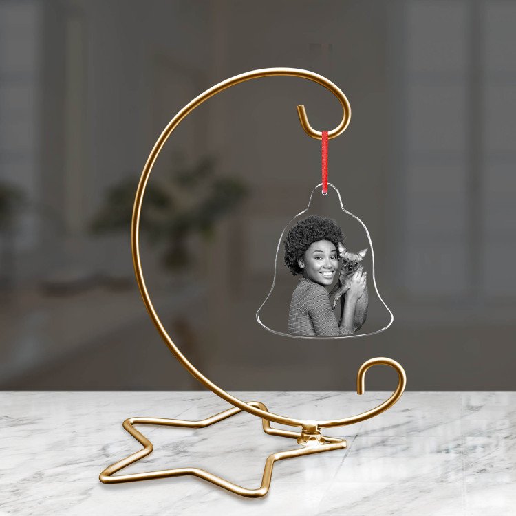 Gold Star Stand for Crystal Ornaments