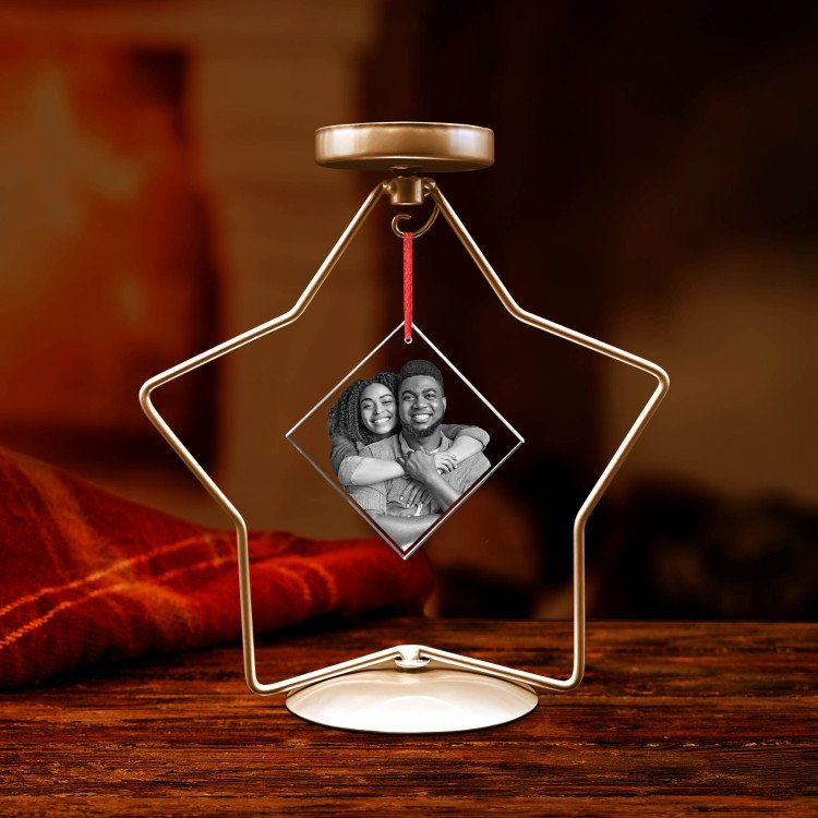 Gold Star Stand for Crystal Ornaments and Scented Candles