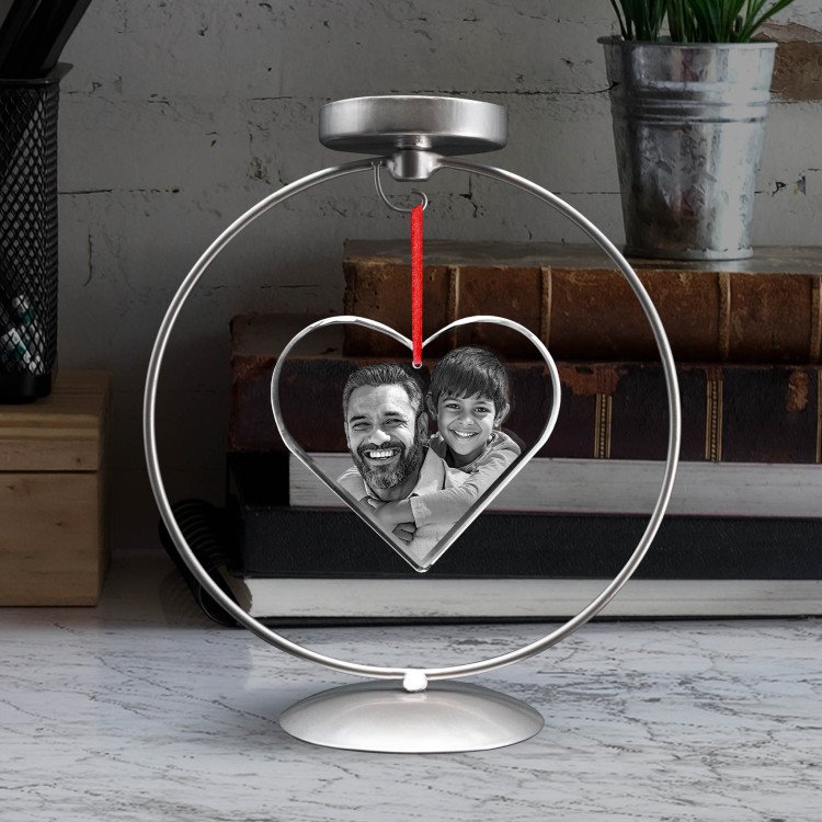 Silver Circle Stand for Crystal Ornaments and Scented Candles