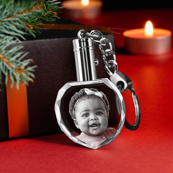 Custom Keychains: Heart 2D Photo Crystals | ArtPix 3D - Canada