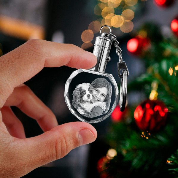 Custom Keychains: Heart 2D Photo Crystals | ArtPix 3D - United Kingdom