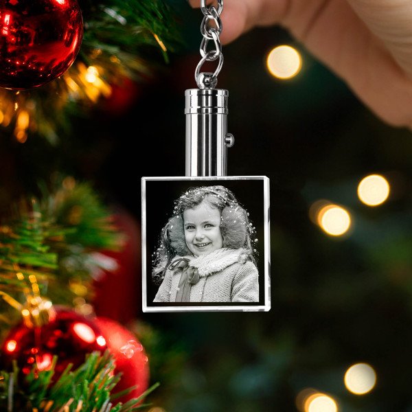 Custom Keychains: Square 2D Photo Crystals | ArtPix 3D - United Kingdom