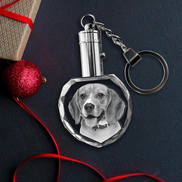 Custom Keychains: Heart 2D Photo Crystals | ArtPix 3D - Australia